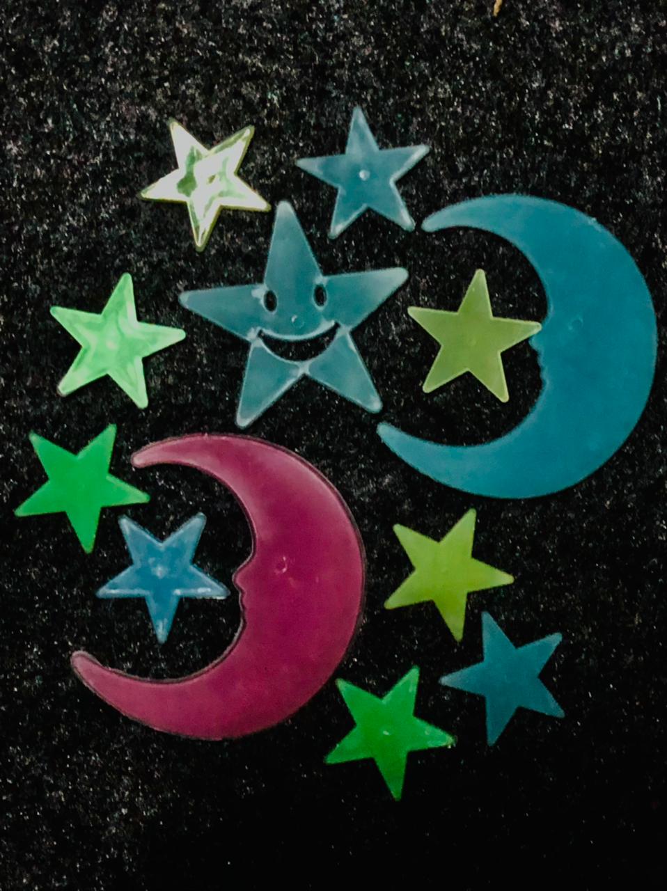 High Quality Radium Butterfly, Stars, moon, stickers Glow in Dark Toys ...