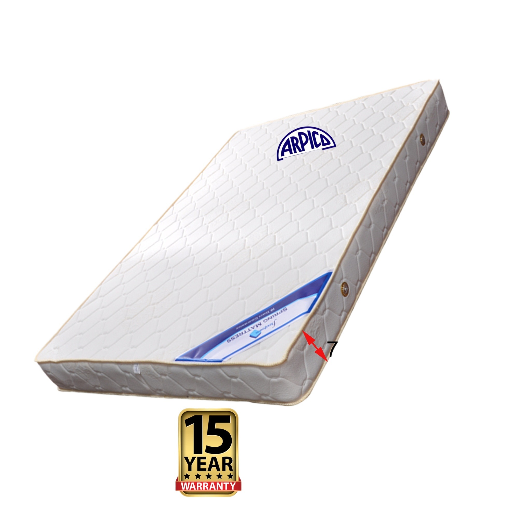 ARPICO Flexifoam Spring Mattress - 75X72 X7 ( 6.25 X 6 ) - 15 company Years warranty | Daraz.lk