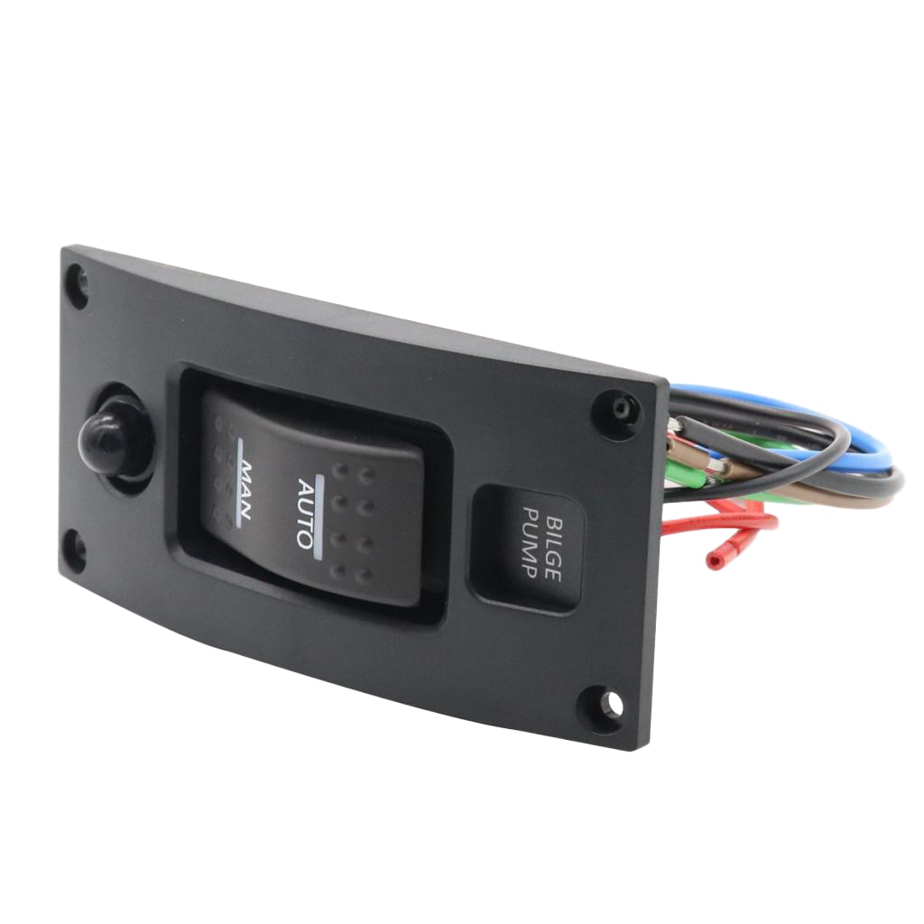 Three-Way Bilge Panel Switch Automatic/Off/Manual with Built in 20A ...