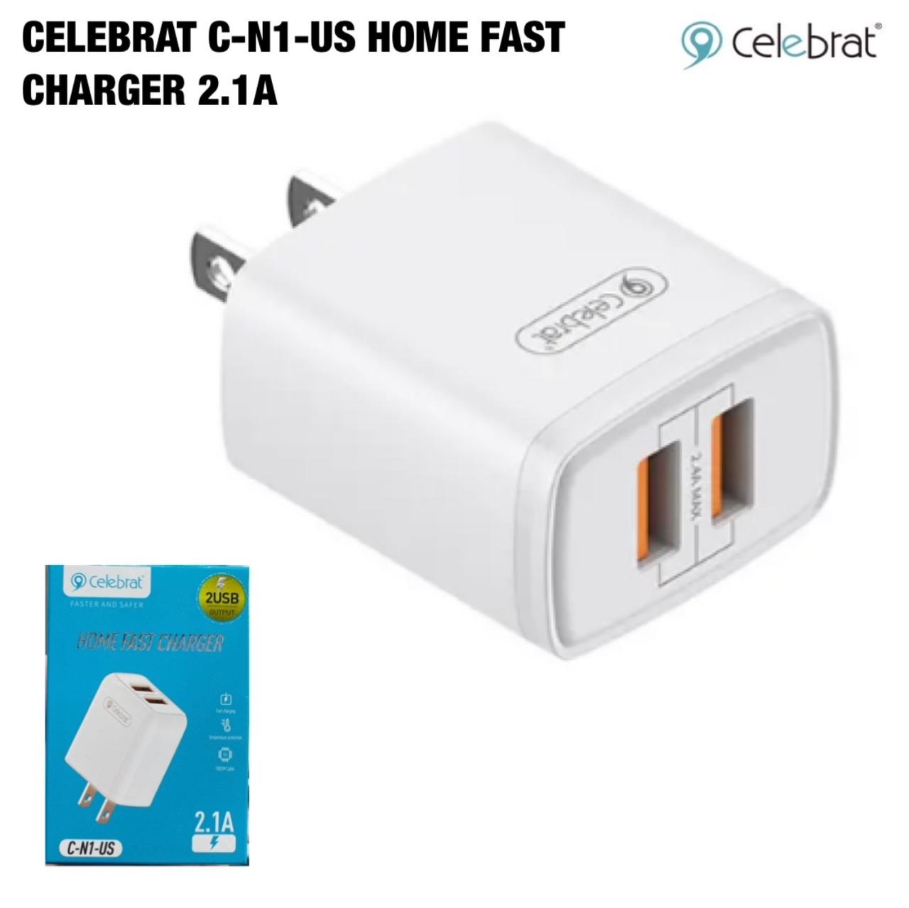 Celebrat C-N1-US 2USB 2.1A Charger | Daraz.lk