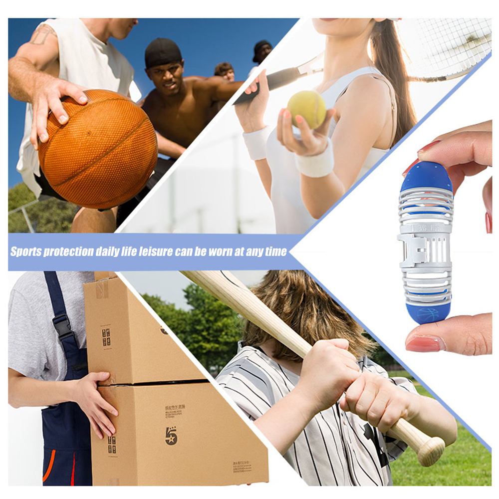 Sport Finger Guard Splints Basketball Protector Injuries Ring Pinky ...