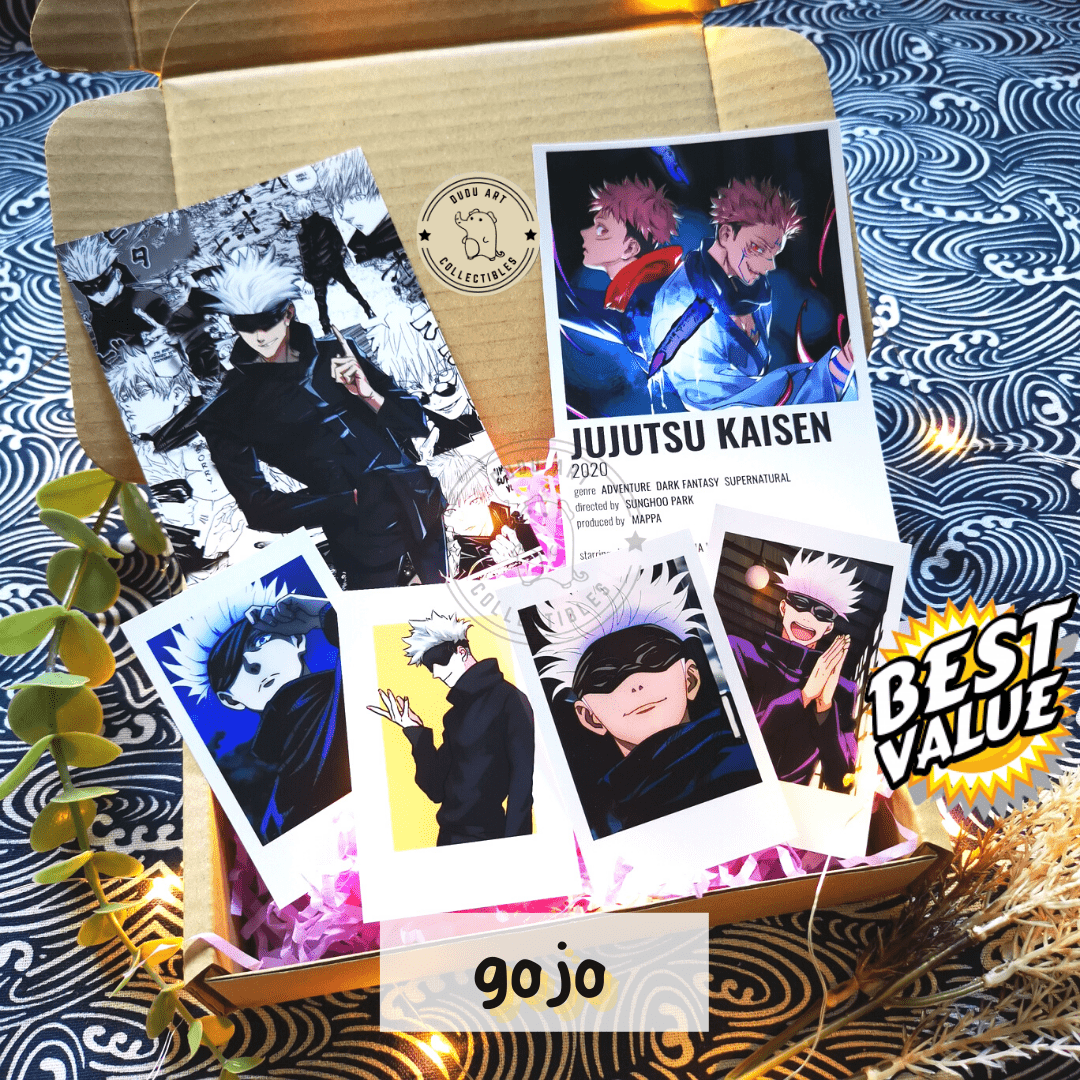 Anime Jujutsu Kaisen Box Character Fankit Polaroid Gift Set Box Gojo ...