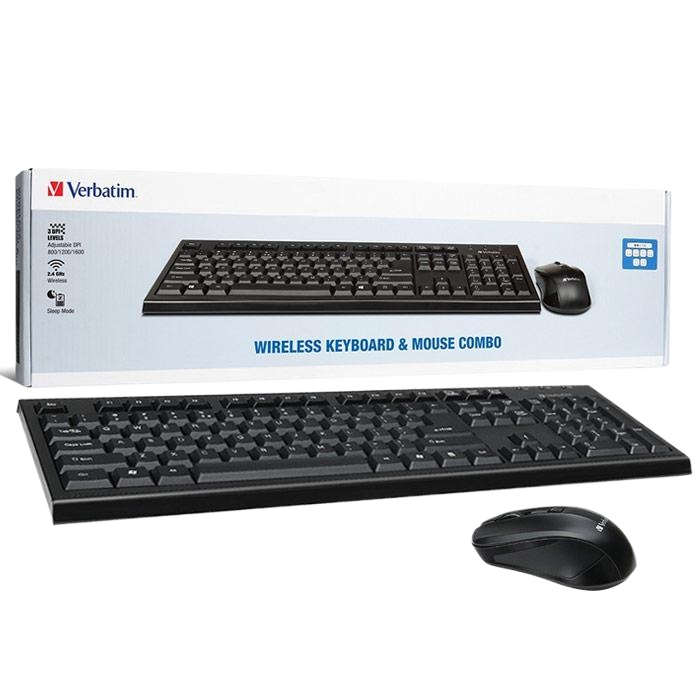 Wireless Keyboard & Mouse Combo Pack Verbatim | Daraz.lk