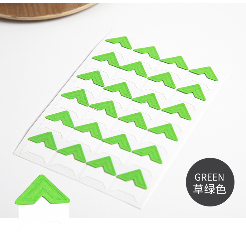 Corner Stickers DIY Vintage Corner Kraft Paper Stickers Scrapbook Self ...
