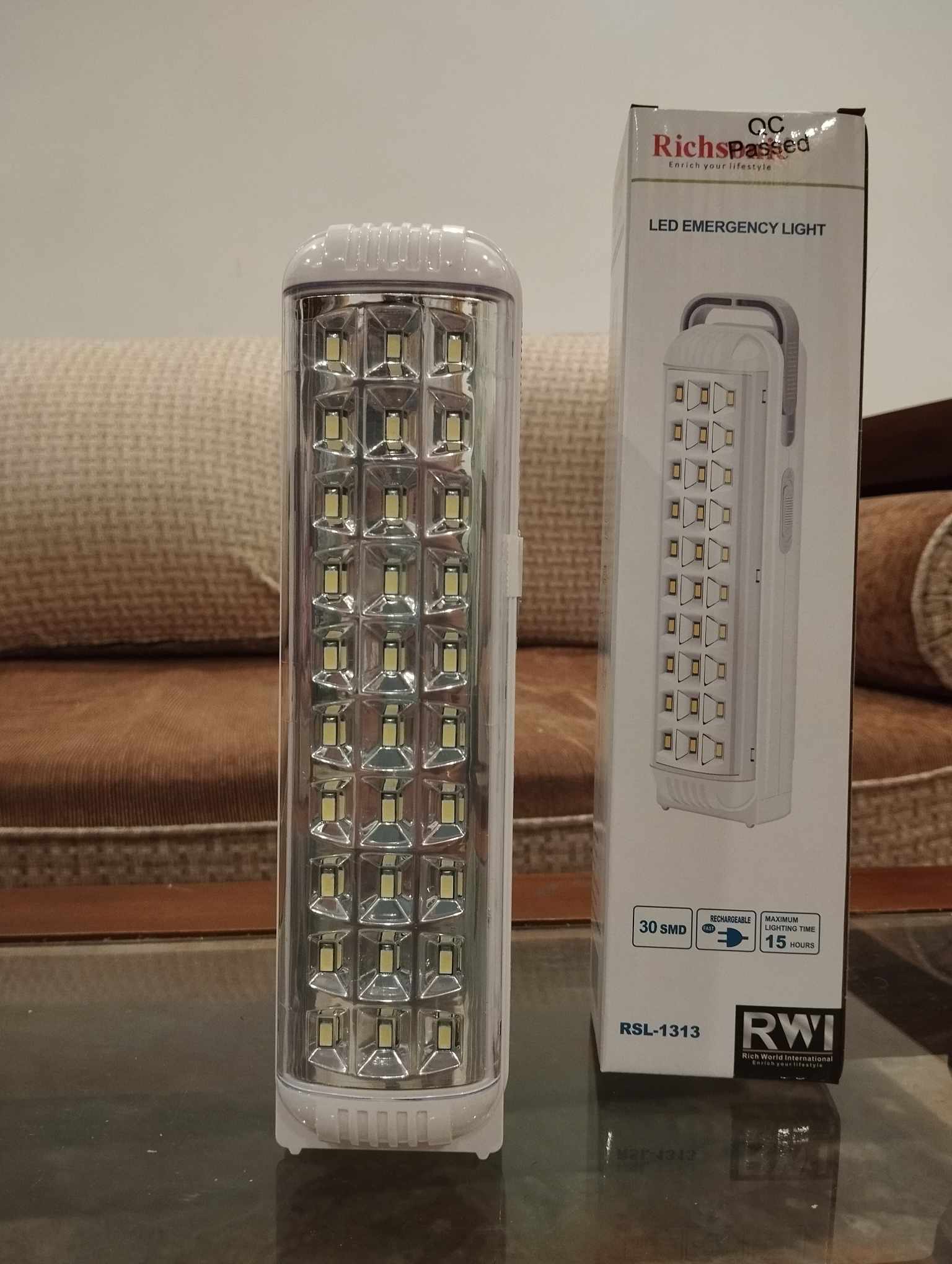 Rischsonic Emergency Dual Rechargeable Night Light RSL -1314/RSL 1313 ...