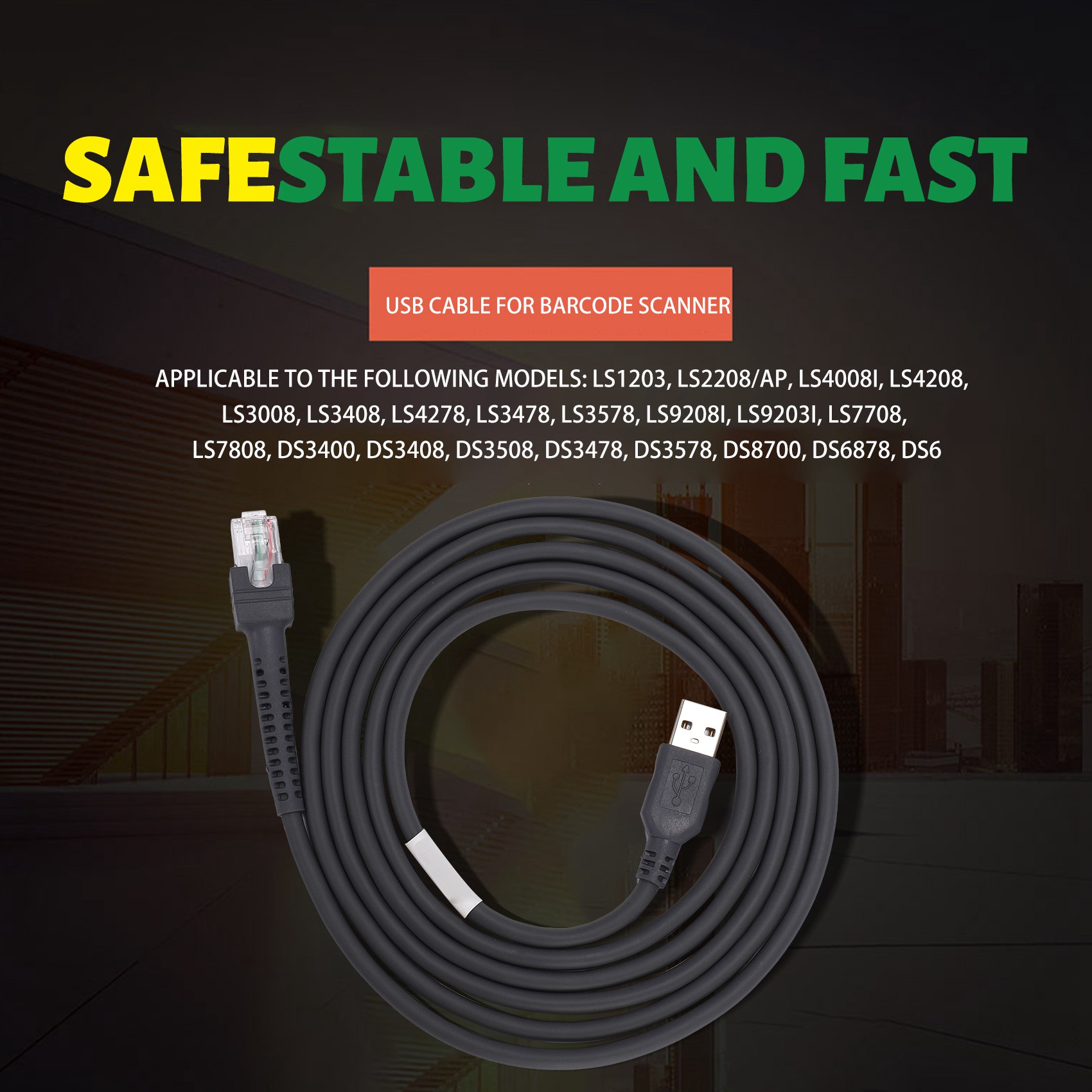 Scanner data cable barcode scanner USB port data cable | Daraz.lk