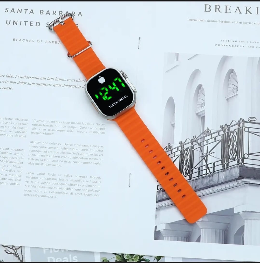 Smart Led Ultra Strap Watch Men And Women Touch Display | Daraz.lk