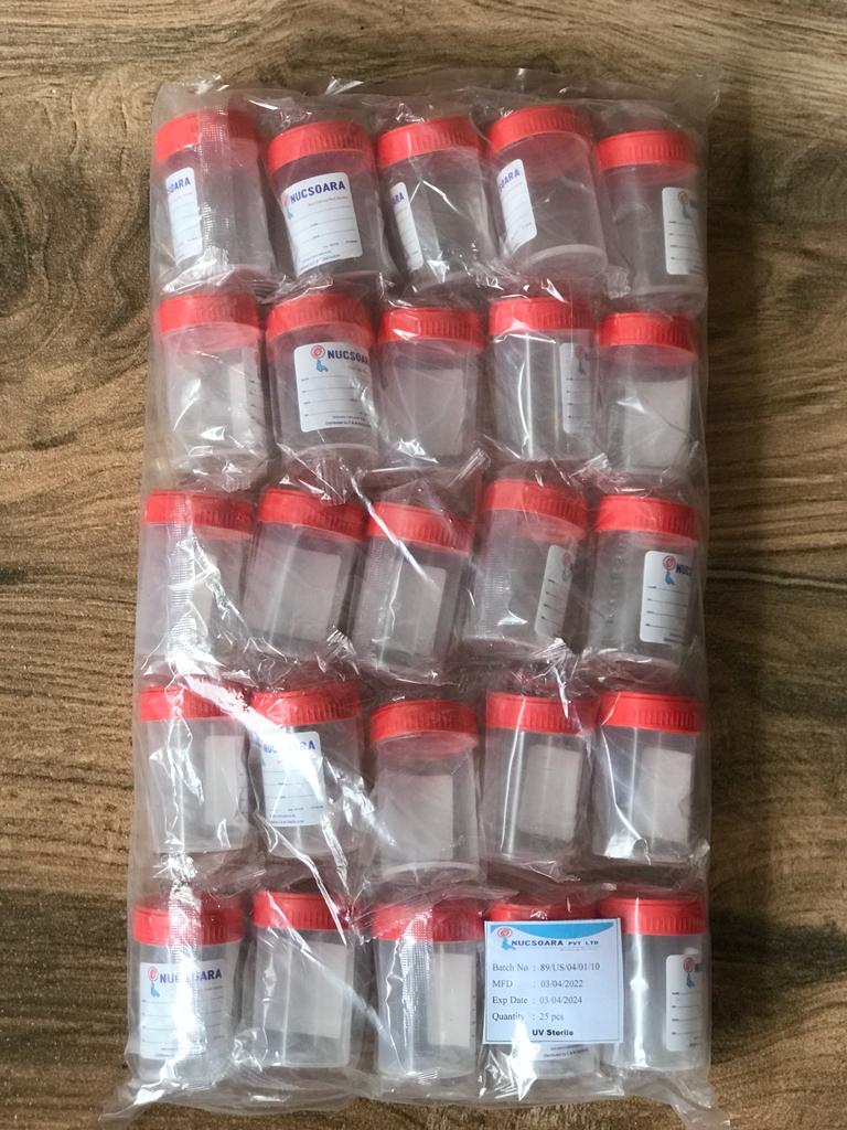 Urine Collection Container Sterile Sample Specimen Bottle Cup 60ml ...
