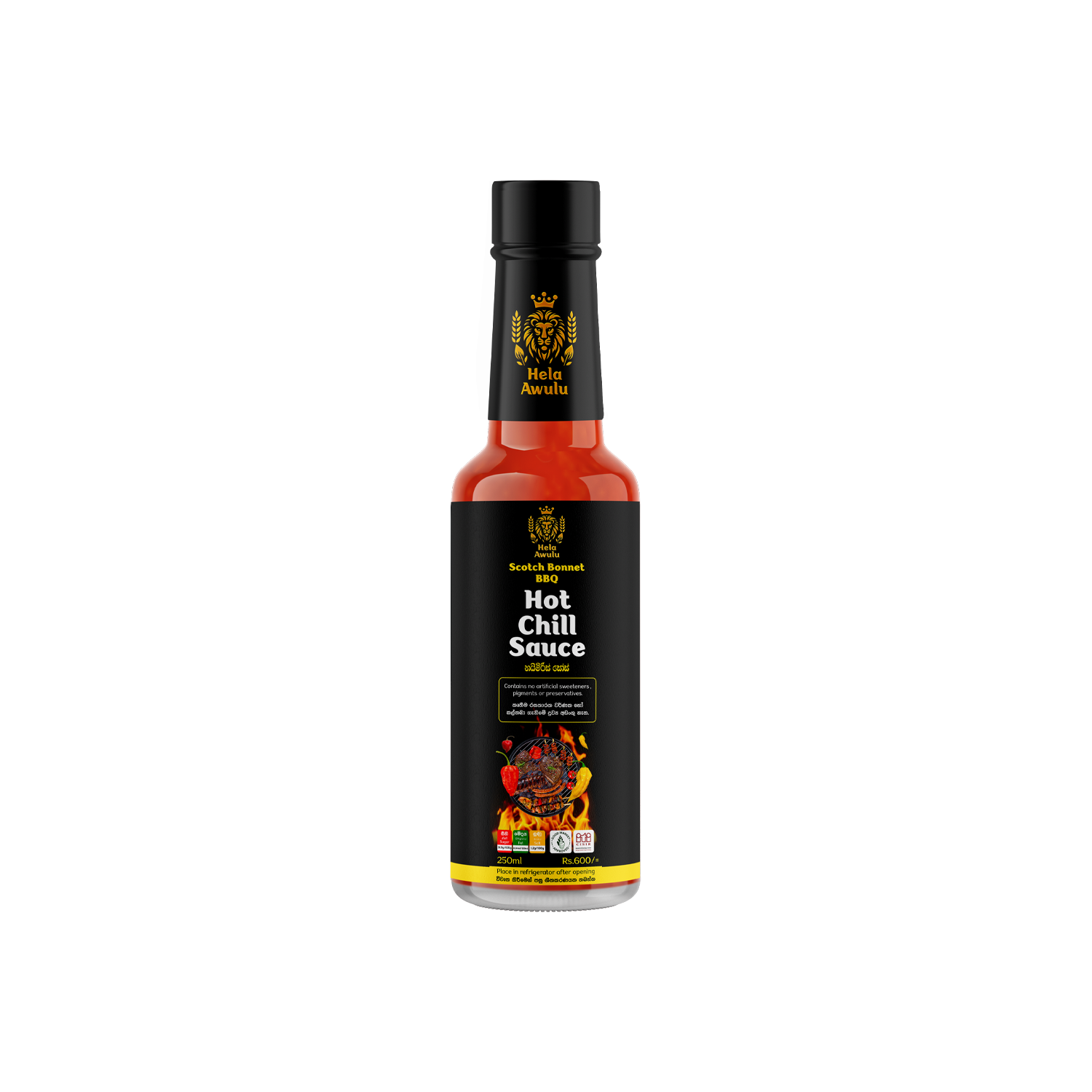 Scotch Bonnet & BBQ Sauce 250ML Bottle ( Nai Miris ) | Daraz.lk