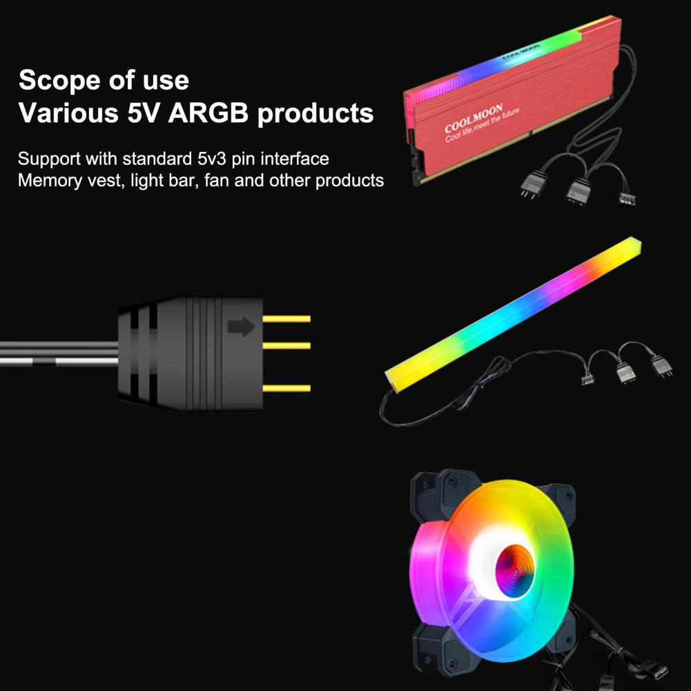 KOKKO AR-1 ARGB PC Fans Controller Kit ARGB Splitter 5V 3 Pin To SATA ... KOKKO AR-1 ARGB PC Fans Controller Kit ARGB Splitter 5V 3 Pin To SATA ...