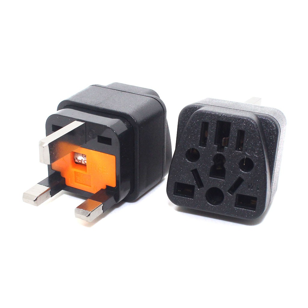 UK Travel Plug Adapter Type G With Fuse Multi-type Conversion Outlet Socket To Singapore ...