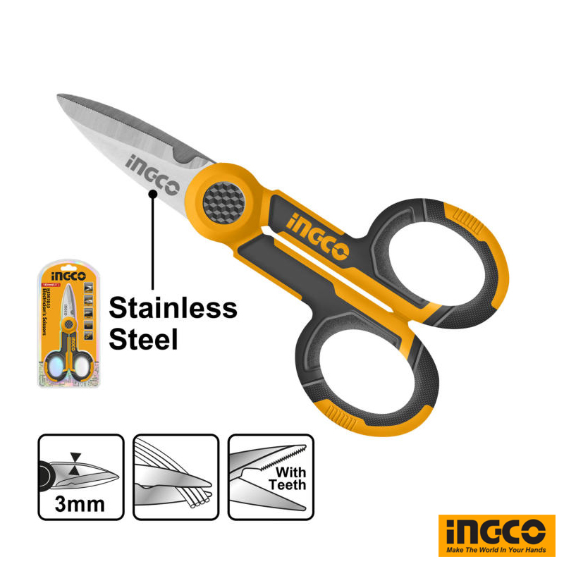 INGCO Electrician Scissors 145mm 5.5" | Daraz.lk