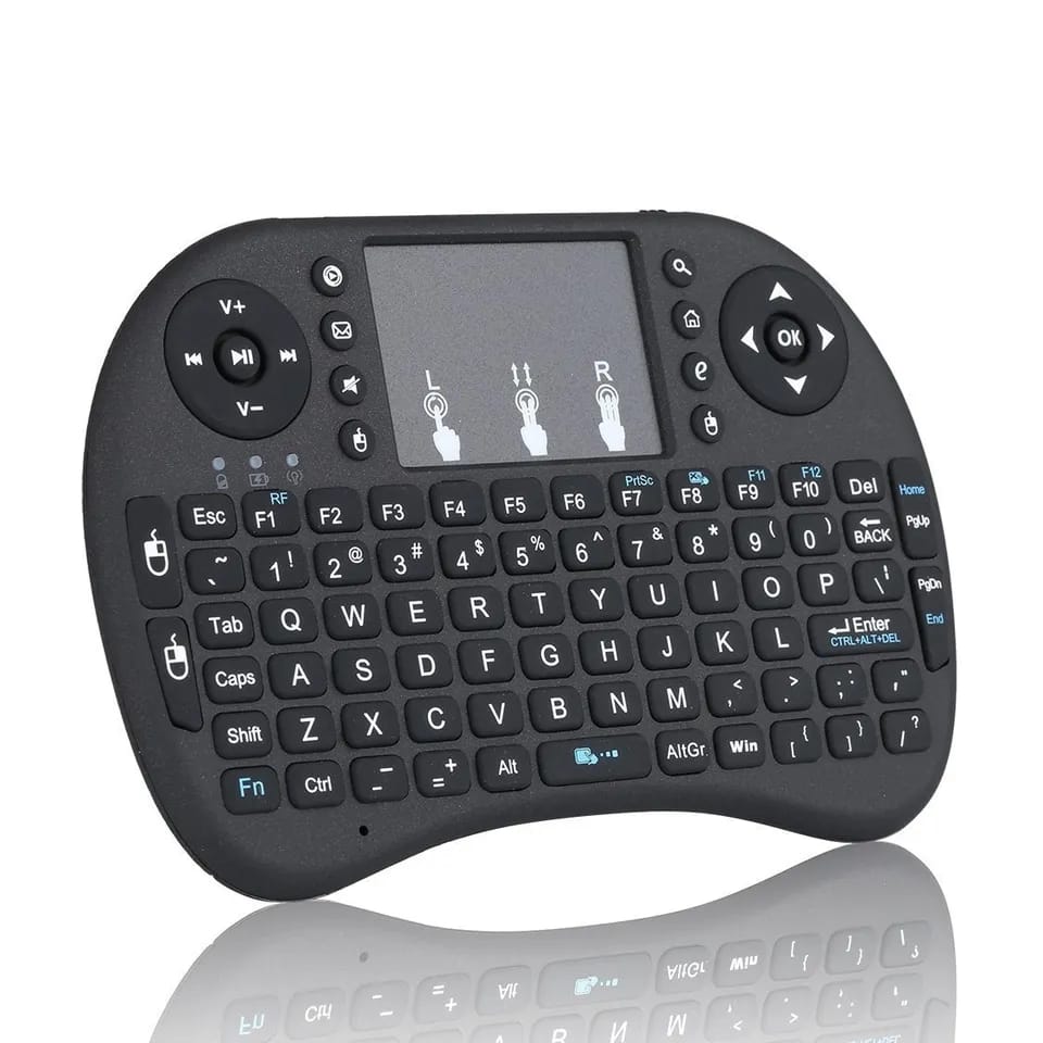 2.4G Air Mouse with Touchpad Keyboard i8 English Backlit Mini Wireless ...