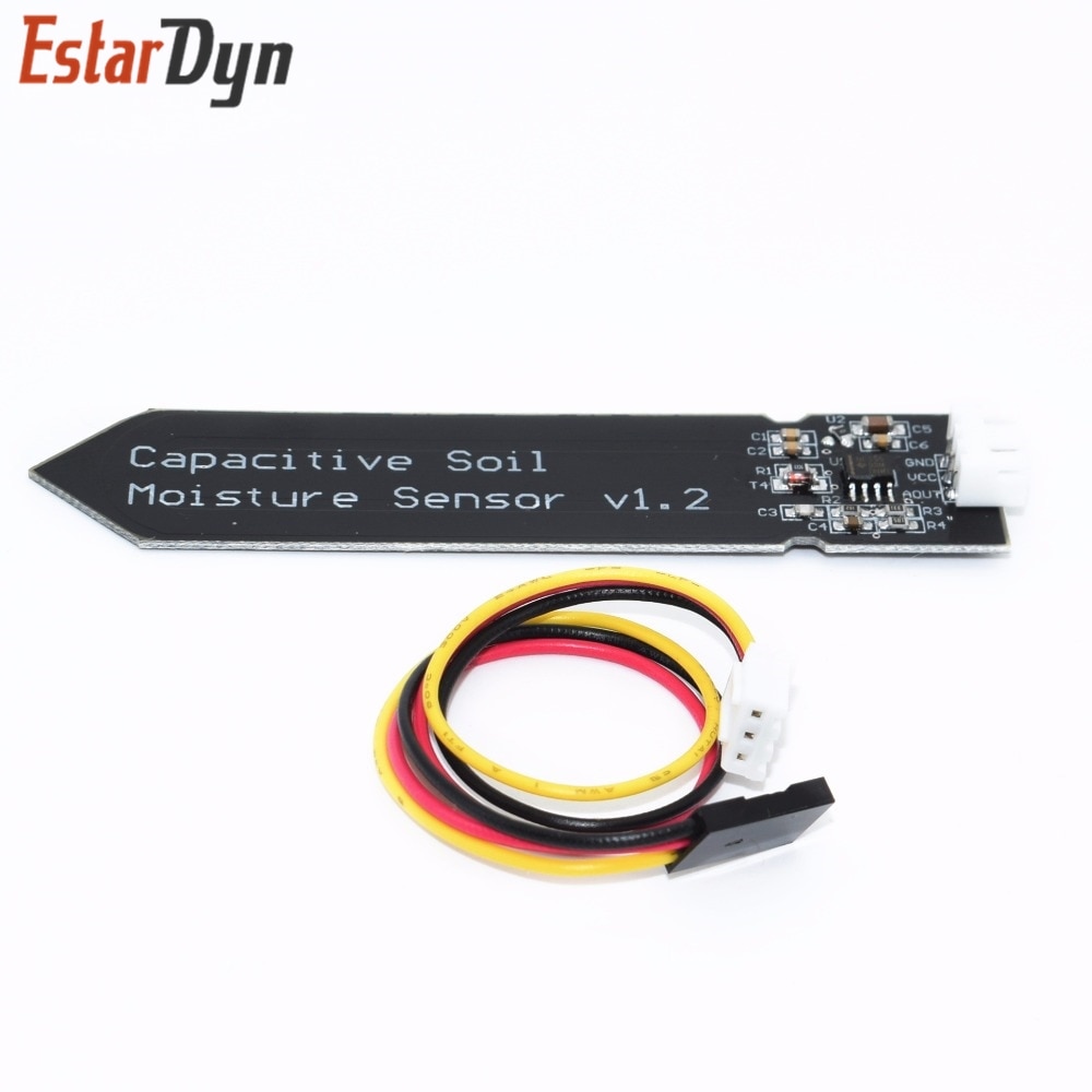 Capacitive soil moisture sensor Corrosion Resistant wide voltage wire ...