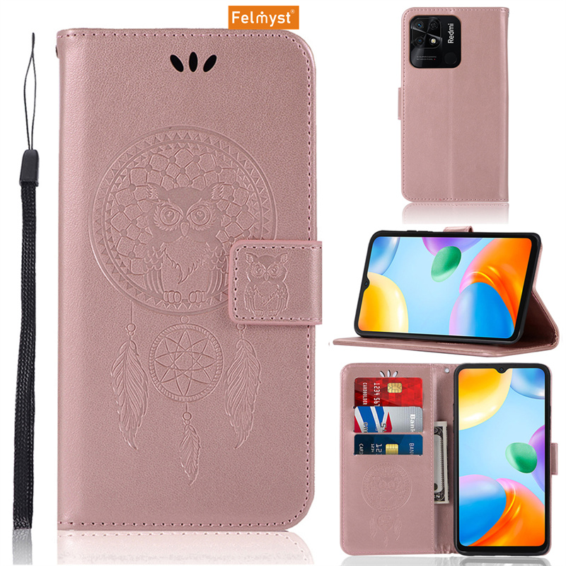 For Xiaomi Redmi 10C Cases Leather Cases Wallet Type Card Insertable ...