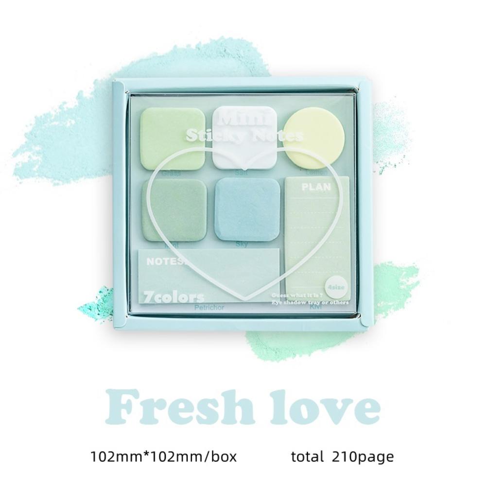 Mini Sticky Notes Set Faint Secret 210 Sheets 7 Color Memo Pad Adhesive ...