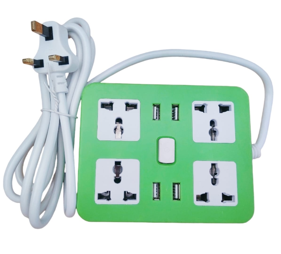 Multi Plug Wire Code 4 Usb Power Socket With 2m Cable 4a Ac Power Socket Uk Plug Daraz Lk