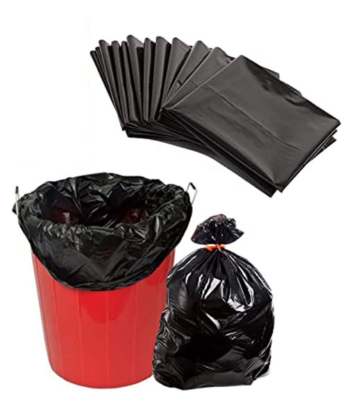 Black Garbage Bag Small Trash Bags Dustbin Bag 18" x 24" Inch 10/100 ...
