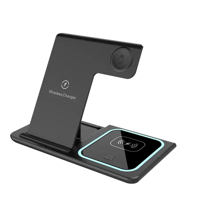 15W Wireless Charger Adapter Fast Charging 3 in one Wireless 3 in 1 Qi ...