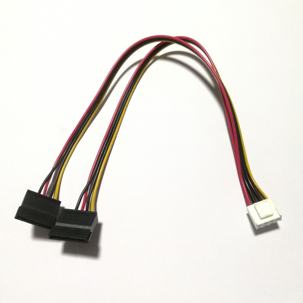 4Pin To 2-Port SATA Power Cable For Hikvision DAHUA Mini VCR IP Camera ...