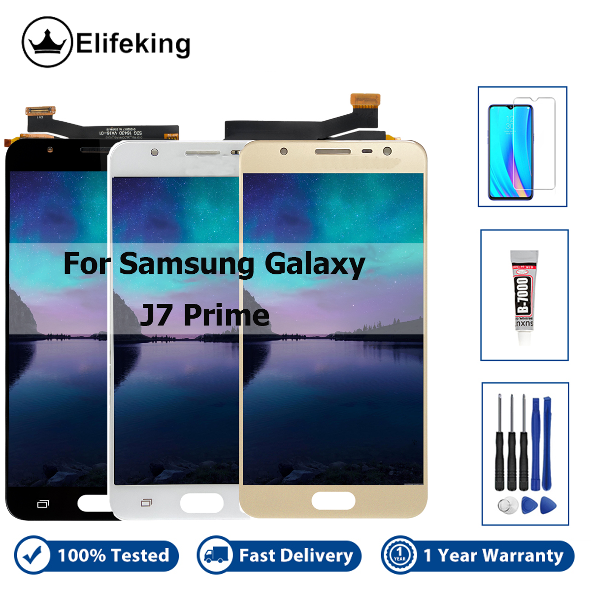 LCD For Samsung Galaxy J7 Prime Display Touch Screen Digitizer Assembly Replacement Parts | Daraz.lk