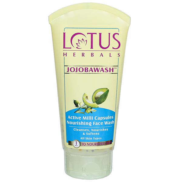 Lotus Herbals JOJOBAWASH Active Milli Capsules Nourishing Face Wash ...