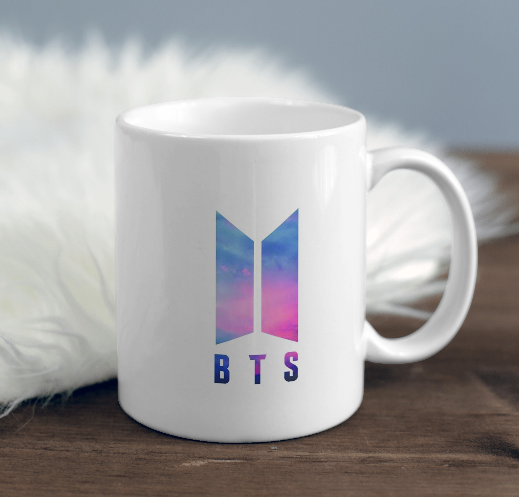 BTS MUG | Mug for BTS Lovers | BTS Logo Photo Mug | Daraz.lk