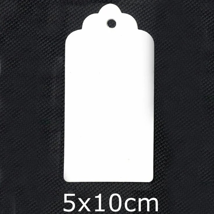 Kraft Gift Tags Scalloped Edge Wedding Party Paper Tag Price Label Hang ...