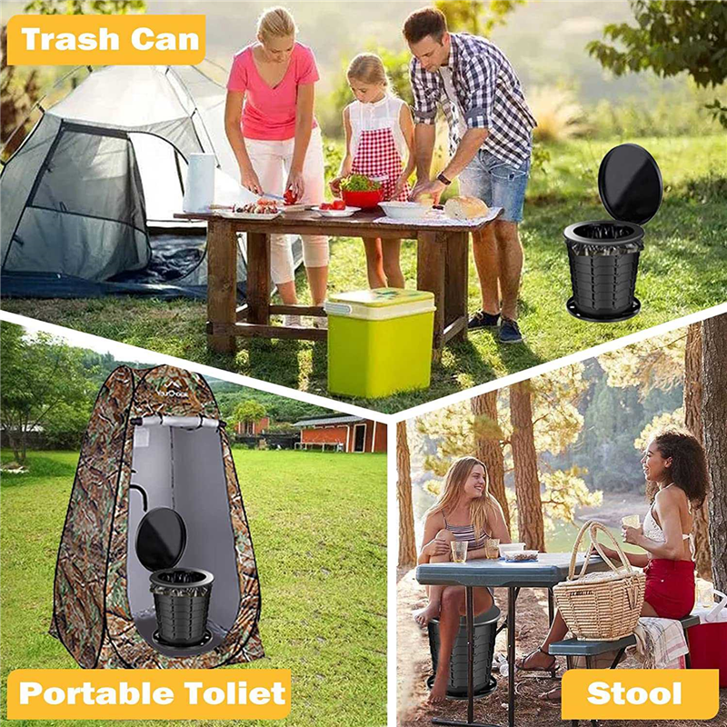 1Set Portable Toilet for Adults Kids Outdoor Camping Potty and ...