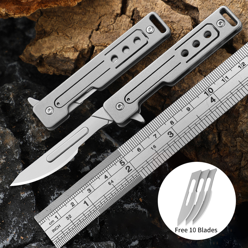 Multifunctional Tool Stainless Steel Scalpel EDC Folding Knife ...