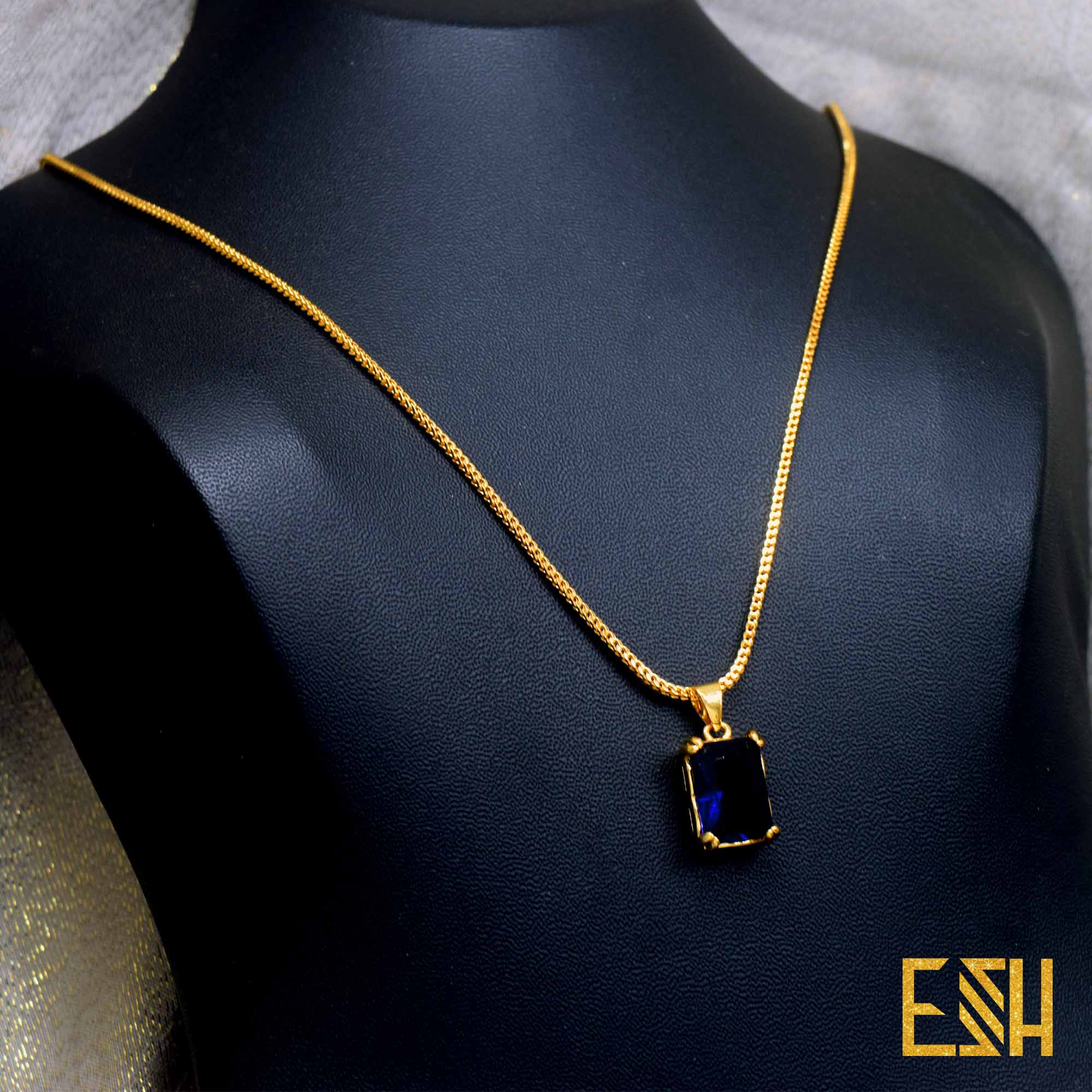 Gold plated 2.5MM singapore square FOX Chain 18/24 Inch With Cubic ...