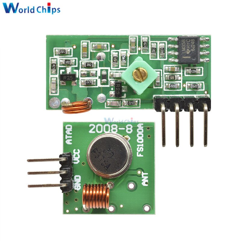 5pair 433 Mhz RF Transmitter and Receiver Module Link Kit for ARM/MCU ...