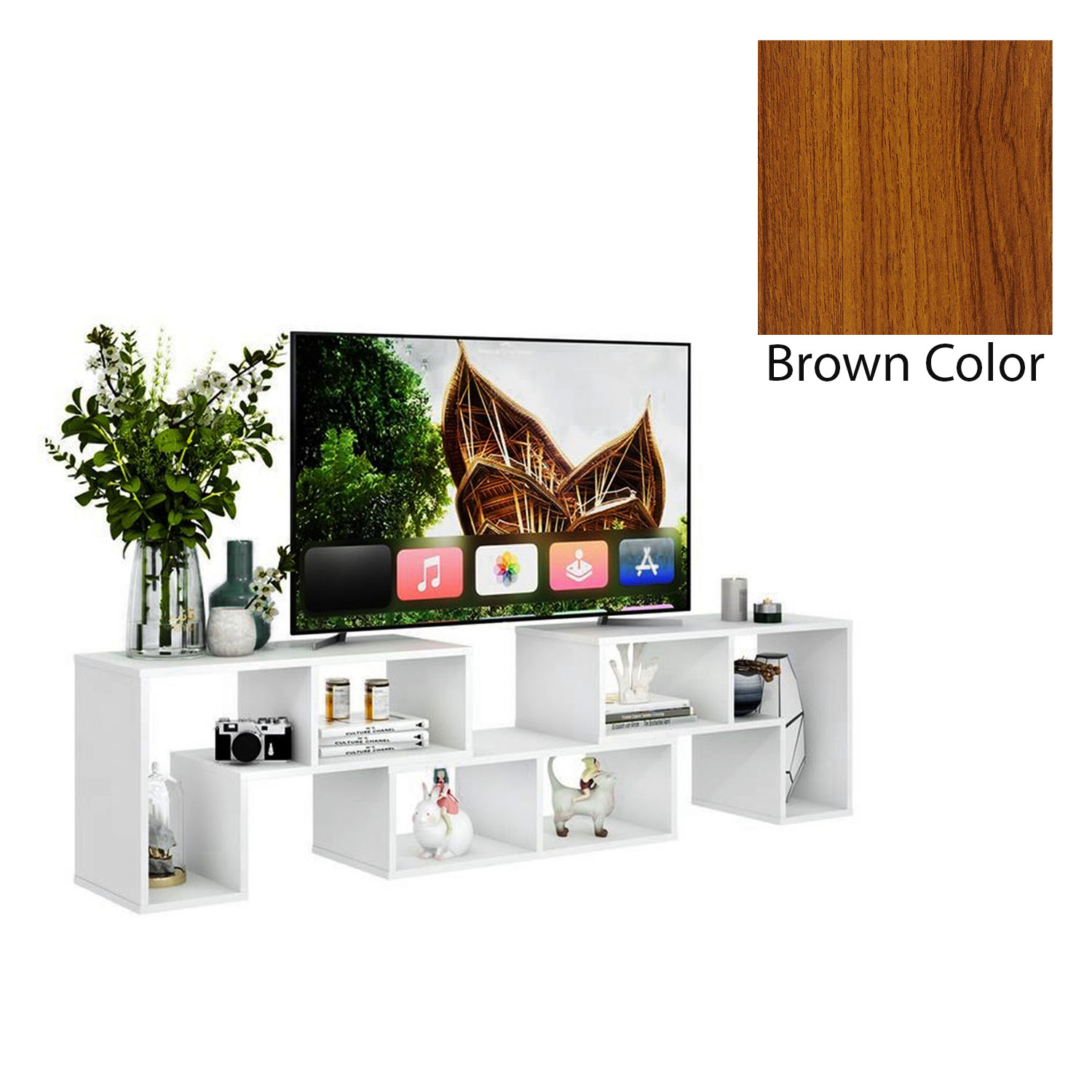 Mr Wood Set Of 03 L-Shape TV Stand #01/Up to 53-inch TV/ Wooden TV ...