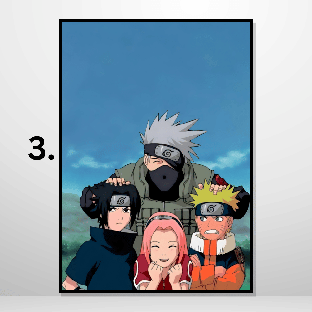 A3/A4 Size framed wall posters Naruto Anime Akatsuki Wall decorations ...