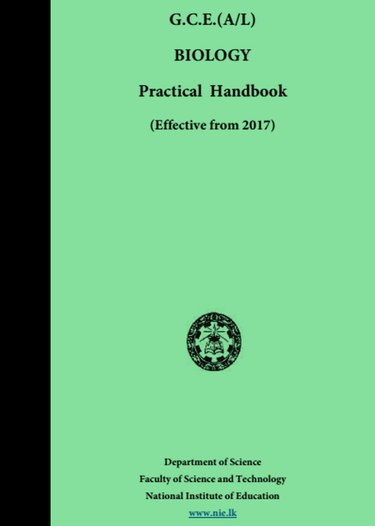 Biology Practical Book - Advanced Level (English Medium) | Daraz.lk