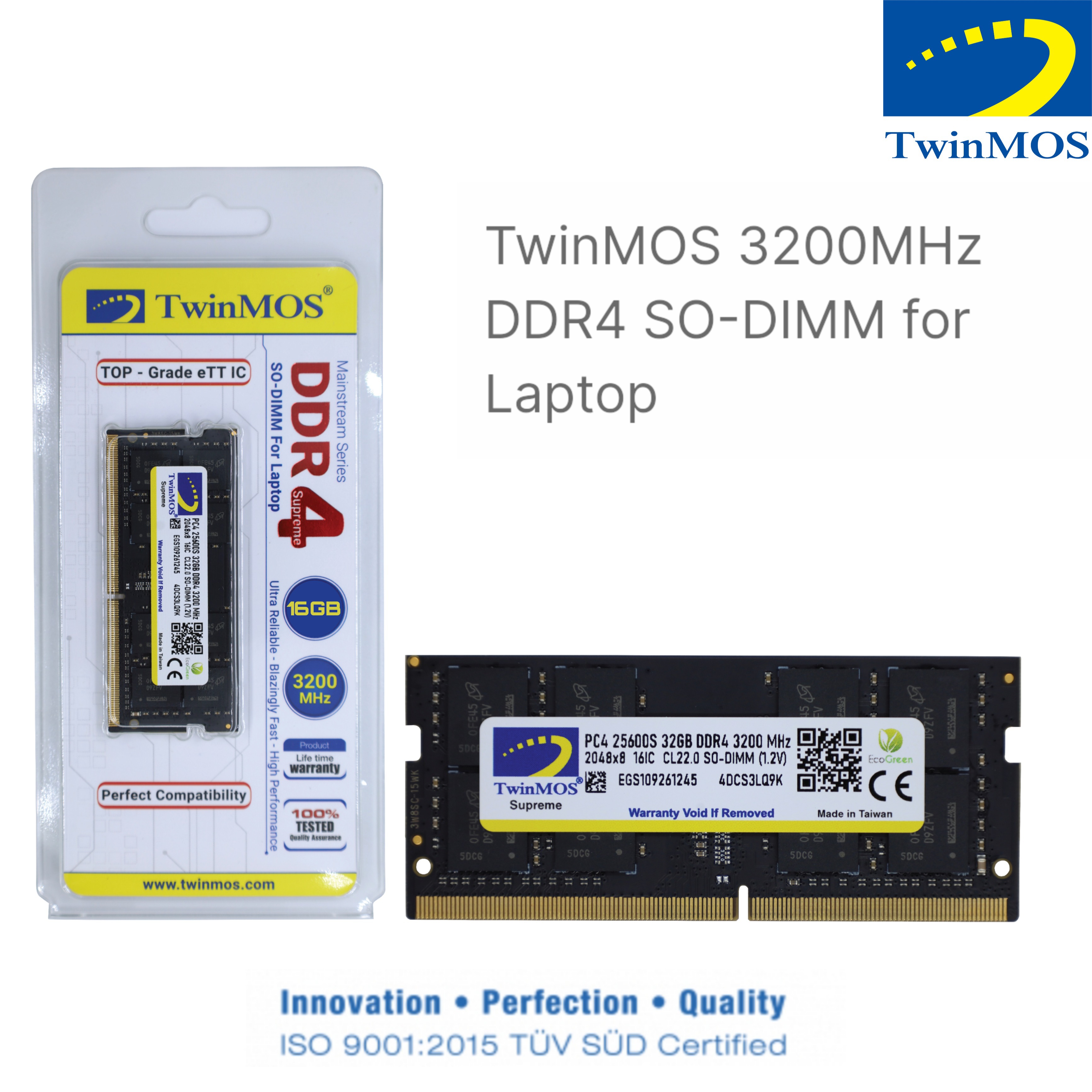 TwinMOS 3200MHz DDR4 SO-DIMM Laptop RAM - 16GB | Daraz.lk