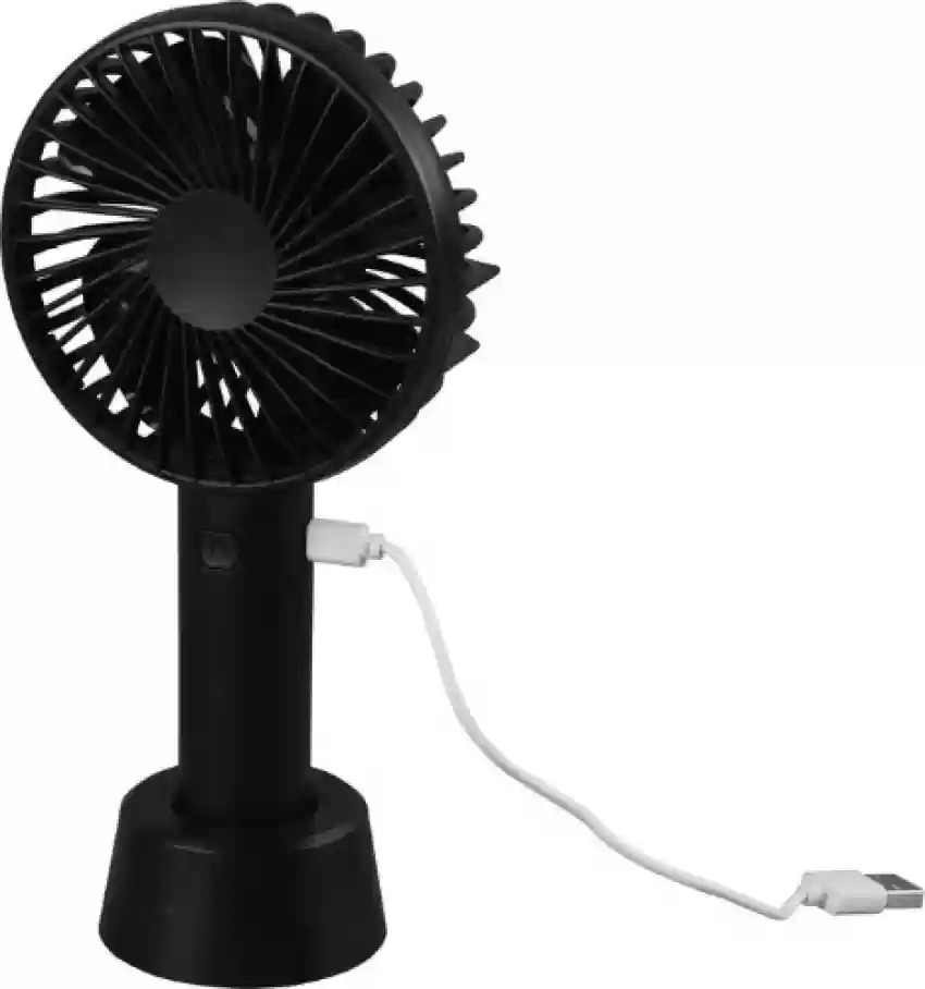 Mini Fan USB Rechargeable Strong Wind With Base & Handheld. | Daraz.lk