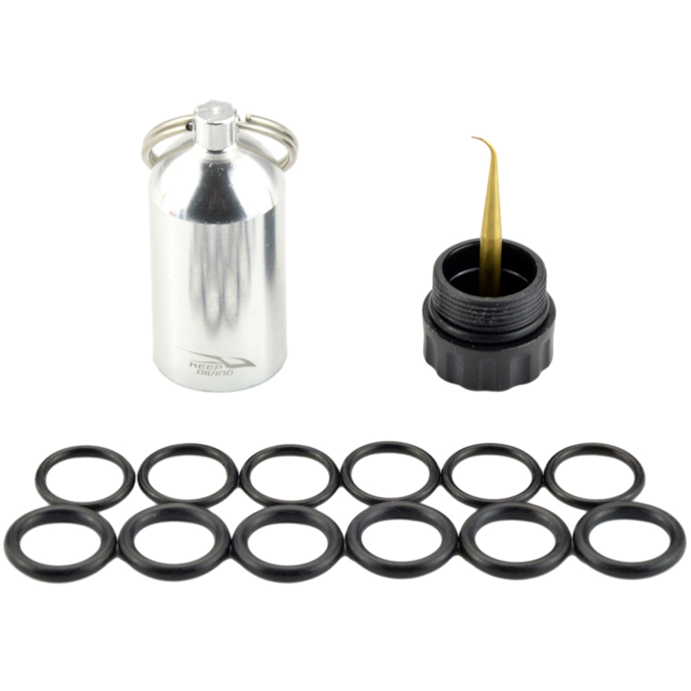 Mini Diving Cylinder Valve with 12 O-Rings Kit Scuba Diving Tank Dive ...