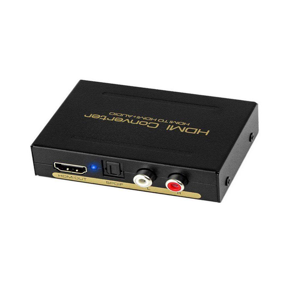 HDMI Audio Extractor Converter Splitter HDMI to HDMI + SPDIF RCA Stereo L/R Audio Output Digital ...