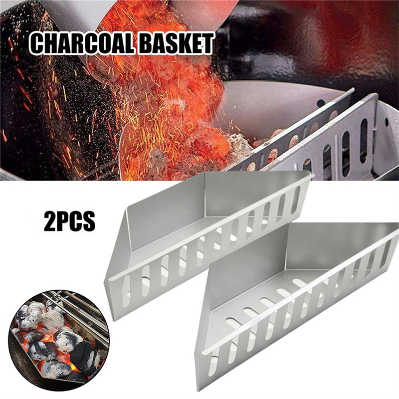 Charcoal Basket Stainless Steel Char Holder, Charcoal Container ...