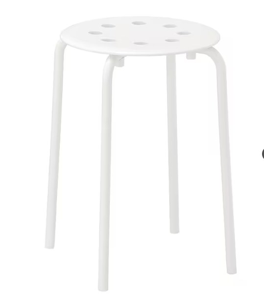 IKEA MARIUS Stool white 45cm | Daraz.lk