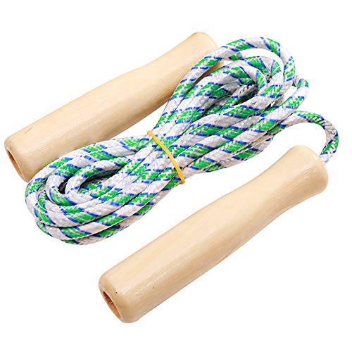 Skipping Rope Wood Skipping Jump Rope With Wooden Handles Gym Workout ...
