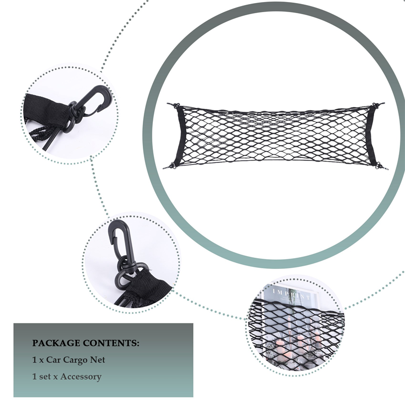 Car Trunk Luggage Net Rear Cargo Mesh Net Storage Elastic Holder | Daraz.lk