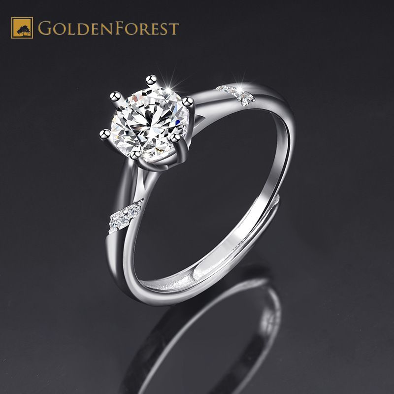 Fashion Ladies Ring Diamond Ring Women Silver Ring Adjustable Size Ring ...