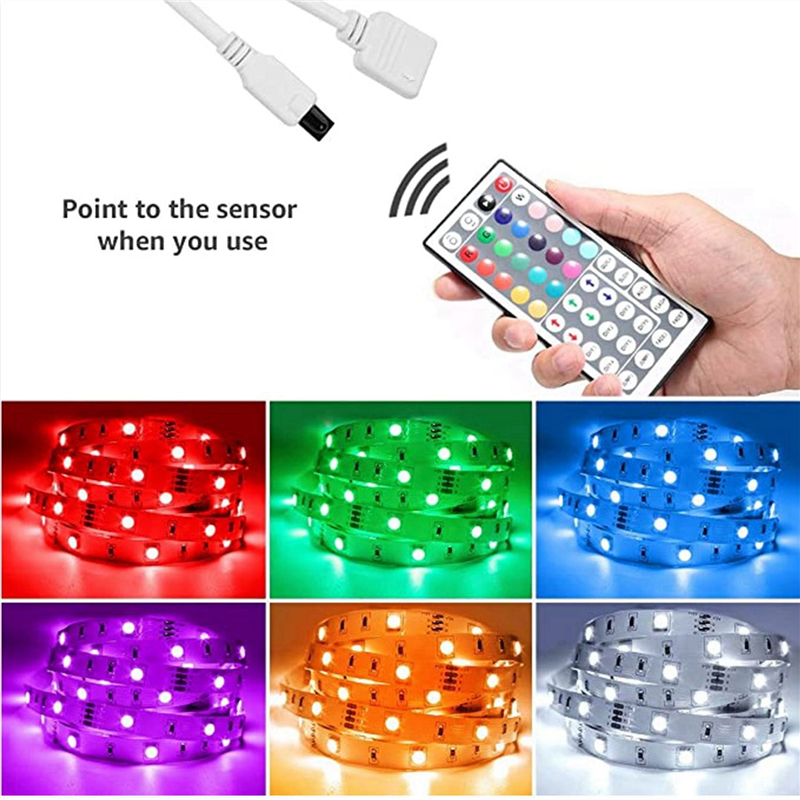 2set 20M RGB LED Strip Light 3528 1200LEDs Flexible LED Light Strip ...