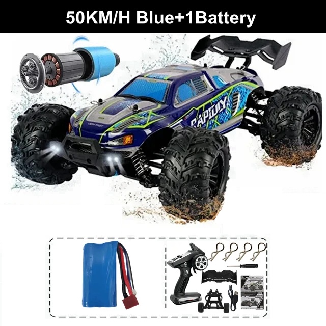 Off Road RC Car 50+kmh Remote Control Rock Crawler Cab Cross Country Rechargeable OFF ROAD HIGH ...