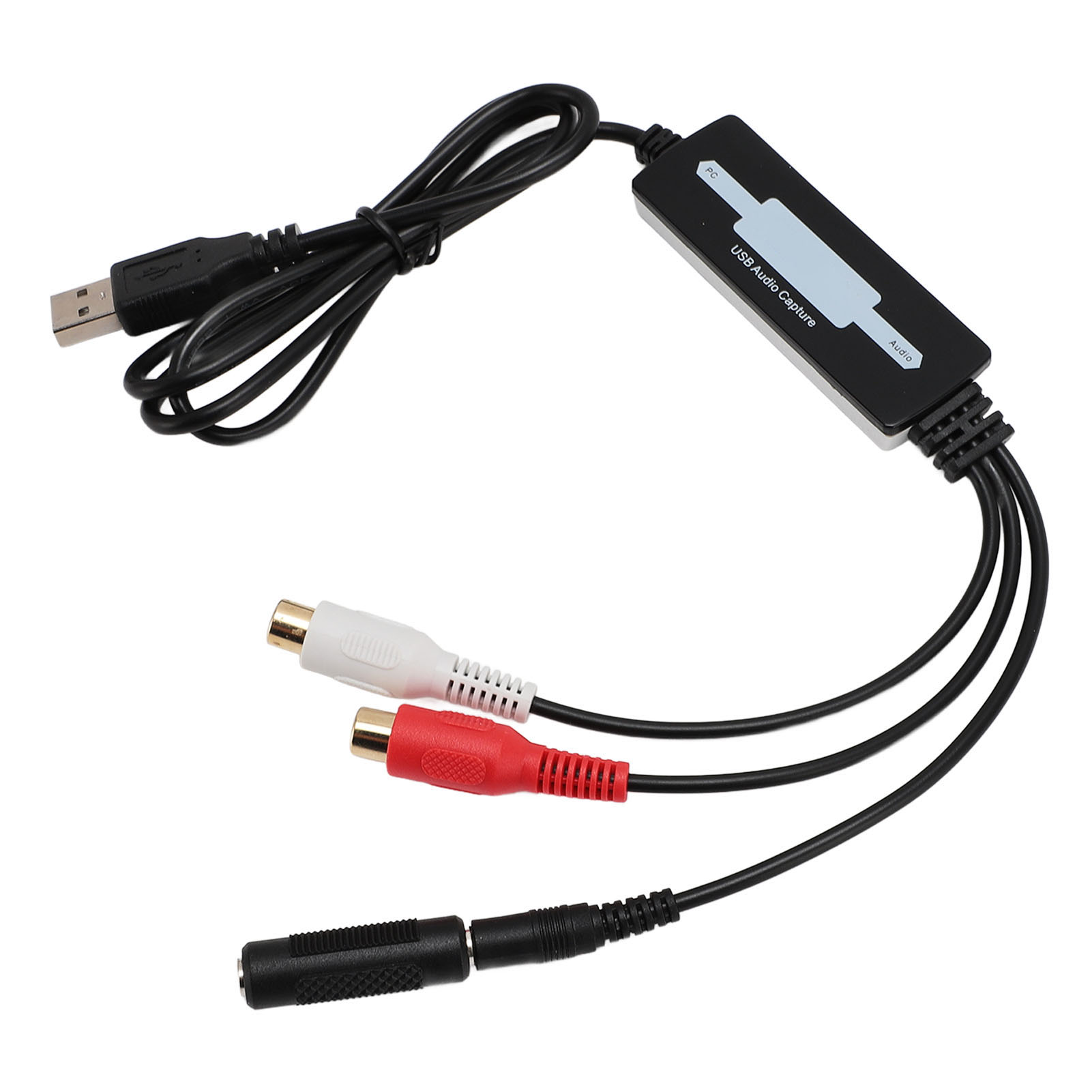 USB 2.0 Sound Capture Card Plug and Play Portable Supports Hot Swap ...