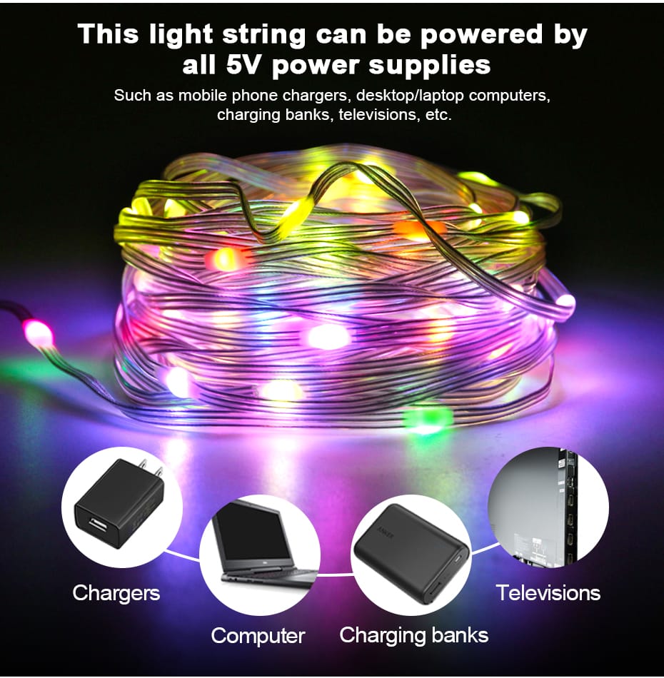 10M Super quality colorful Striscia Led RGB Fairy Lights for Christmas ...