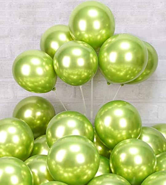 5 Inch Chrome Metallic Small Multi Color Balloon (10) Packet Birthday ...