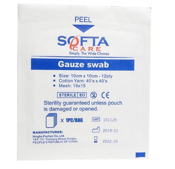 Sterile Gauze 10x10cm 12ply (5pcs Pack) | Daraz.lk